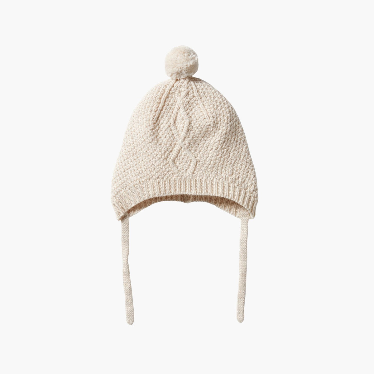 Oatmeal Cable Knit Hat – PEPITO